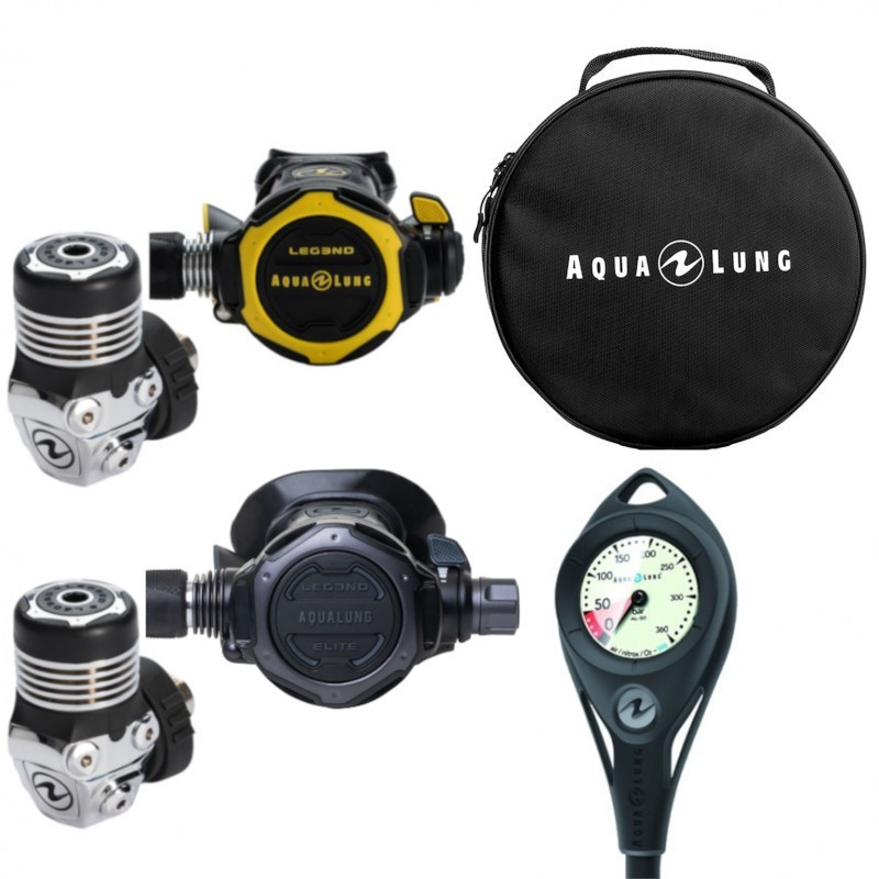Pack Détendeur Aqualung Legend 3 Elite Black Edition Partner